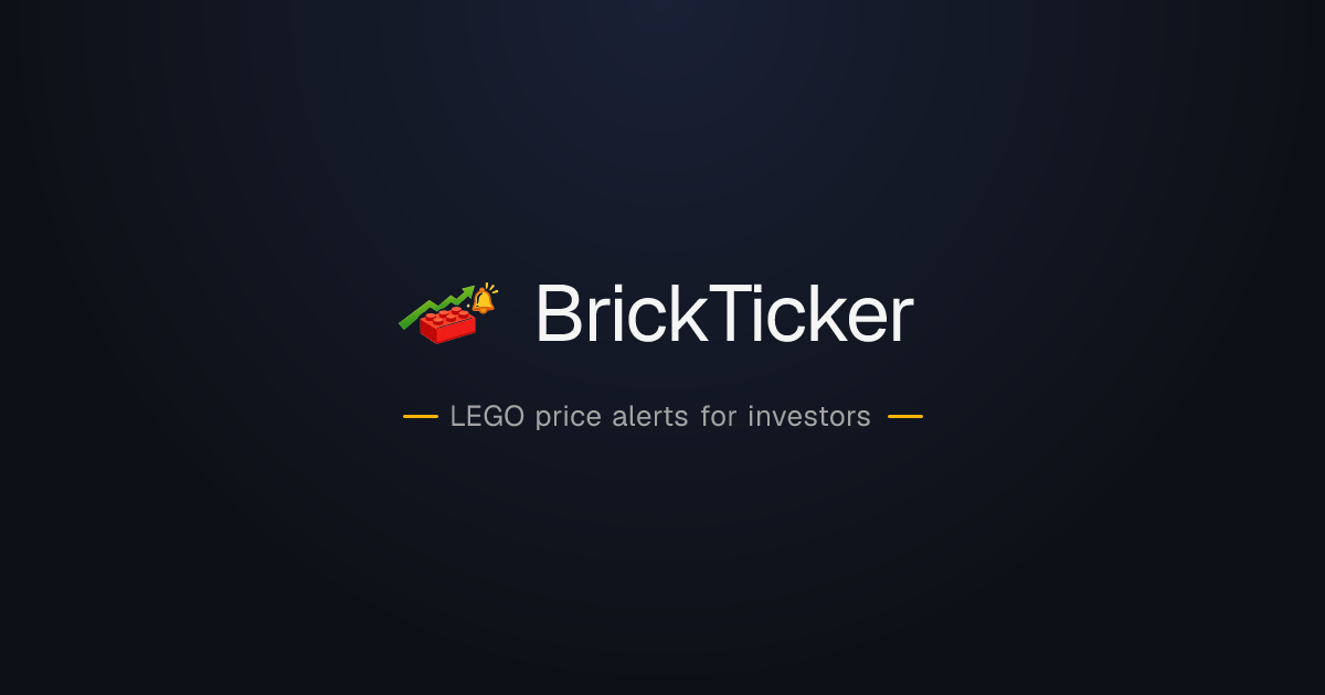 BrickTicker — LEGO Price Alerts for Investors